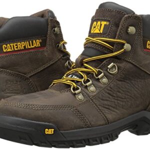 Cat Footwear Men's Outline Steel Toe Work Boot, Seal Brown, 9.5