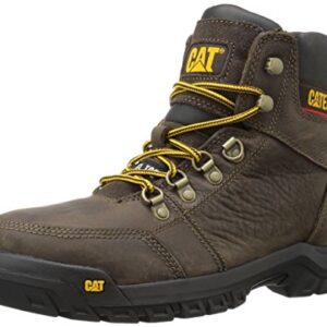 Cat Footwear Men's Outline Steel Toe Work Boot, Seal Brown, 9.5