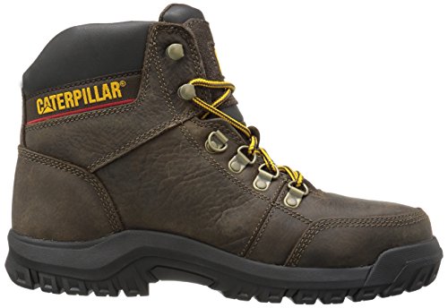 Cat Footwear Men's Outline Steel Toe Work Boot, Seal Brown, 9.5