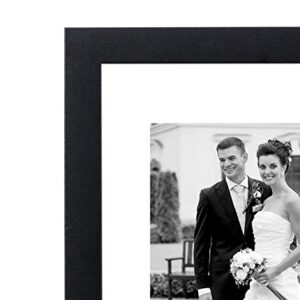 Americanflat 7 Pack Black Gallery Wall Frame Set - Includes One 11x14 Frame, Two 8x10 Frames, and Four 5x7 Frames - Picture Frames Collage Wall Decor with Shatter Resistant Glass and Hanging Hardware