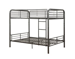 acme bristol gunmetal full over full bunk bed