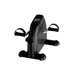 under desk bike and pedal exerciser - at-home physical therapy equipment and exercise machine for arms and legs with lcd screen by wakeman fitness