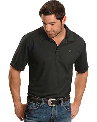 Ariat Men's TEK Polo - Black, X-Large Tall