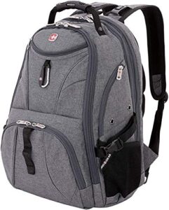 swissgear 1900 scansmart tsa 17-inch laptop backpack, gray heather