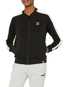 puma women's archive logo t7 track jacket, black, s