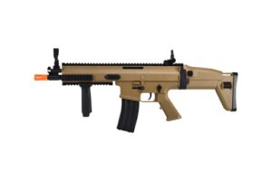 soft air usa fn scar-l spring airsoft rifle, tan, 400 fps