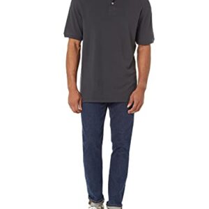 Amazon Essentials Men's Regular-Fit Cotton Pique Polo Shirt (Available in Big & Tall), Black, X-Large