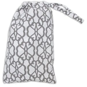 LK Baby Nursing Cover for Breastfeeding Privacy Soft 100% Cotton in Grey White