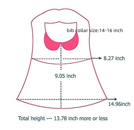 GZMM Baby Girl's Princess Type Waterproof Bibs with Adjustable Snaps,2 Pack