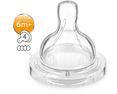 Philips ID SCF424/27 Philips Avent Anti-Colic Nipple, Fast Flow 6m+, 2 pack