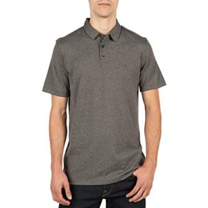 volcom mens wowzer modern fit polo , stealth , small