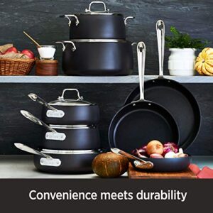 All-Clad HA1 Hard Anodized Nonstick Cookware Set 13 Piece Induction Pots and Pans Black