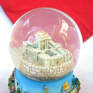 Snowdome Israel Templ of Jerusalem Snowglobe Second Temple holyland 93mm