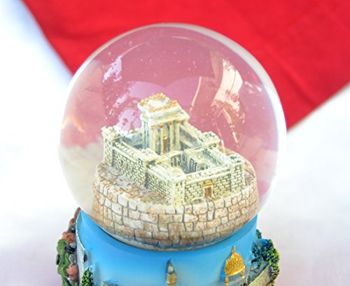 Snowdome Israel Templ of Jerusalem Snowglobe Second Temple holyland 93mm