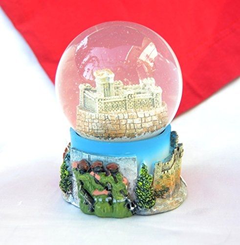 Snowdome Israel Templ of Jerusalem Snowglobe Second Temple holyland 93mm