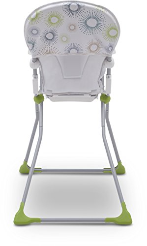 Delta Children EZ-Fold High Chair for Babies and Toddlers - Compact High Chair with Adjustable Tray, Starburst