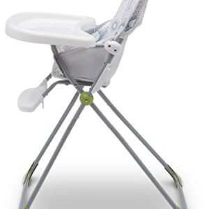 Delta Children EZ-Fold High Chair for Babies and Toddlers - Compact High Chair with Adjustable Tray, Starburst