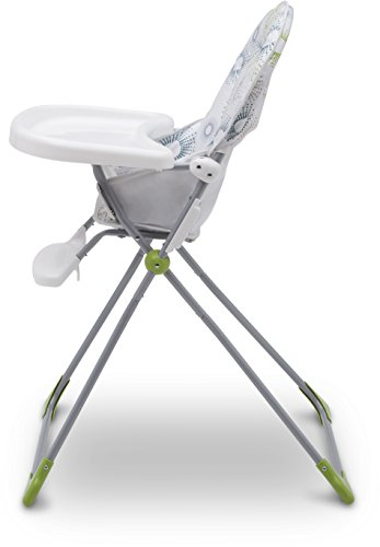 Delta Children EZ-Fold High Chair for Babies and Toddlers - Compact High Chair with Adjustable Tray, Starburst