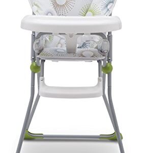 Delta Children EZ-Fold High Chair for Babies and Toddlers - Compact High Chair with Adjustable Tray, Starburst