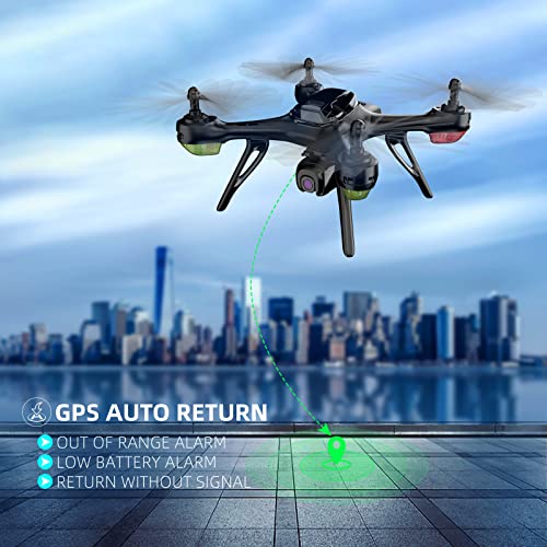 Cheerwing U59 Drone with Camera 4K for Adults, 2.4G RC Quadcopter 5G WiFi FPV Live Video Drones,GPS Auto Return,Altitude Hold,Follow Me,2 Batteries