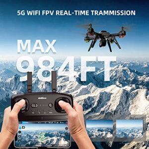 Cheerwing U59 Drone with Camera 4K for Adults, 2.4G RC Quadcopter 5G WiFi FPV Live Video Drones,GPS Auto Return,Altitude Hold,Follow Me,2 Batteries