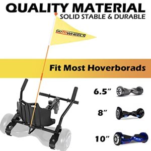 Adjustable Hoverboard Car Style Holder for 6.5" 8" 10" Two Wheel Self Balancing Scooter with 4 Length Adjustments (Balance Board Not Included)