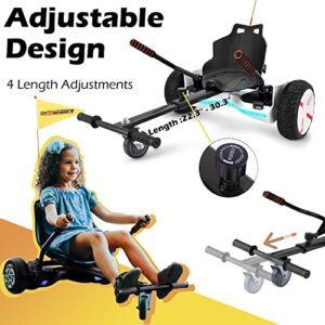 Adjustable Hoverboard Car Style Holder for 6.5" 8" 10" Two Wheel Self Balancing Scooter with 4 Length Adjustments (Balance Board Not Included)