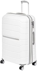 samsonite freeform hardside expandable with double spinner wheels, carry-on 21-inch, white