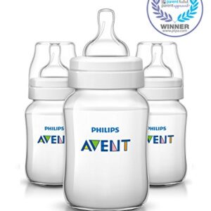 Philips Avent Anti-colic Baby Bottles Clear, 9oz 3 Piece