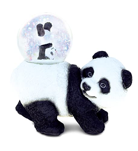 COTA Global Panda Snow Globe - Wildlife Animal Water Globe Figurine with Sparkling Glitter, Zoo Collectible Novelty Ornament for Home Decor, for Birthdays, Christmas, Valentine – 45mm