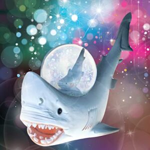 COTA Global Shark Snow Globe - Ocean Life Animal Water Globe Figurine with Sparkling Glitter, Zoo Collectible Novelty Ornament for Home Decor, for Birthdays, Christmas, Valentine – 45mm