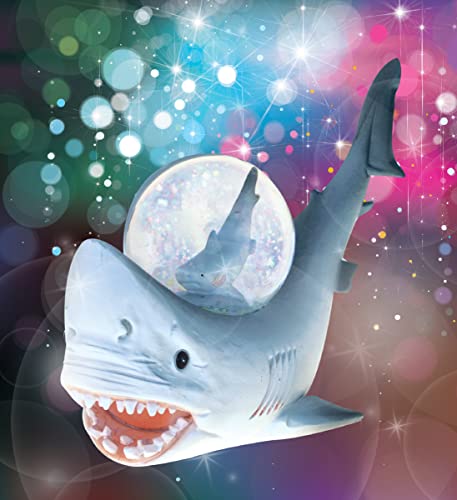 COTA Global Shark Snow Globe - Ocean Life Animal Water Globe Figurine with Sparkling Glitter, Zoo Collectible Novelty Ornament for Home Decor, for Birthdays, Christmas, Valentine – 45mm