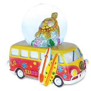 COTA Global Van with Sea Turtle Snow Globe - Water Globe Figurine with Sparkling Glitter, Collectible Novelty Ornament for Home Decor, for Birthdays, Christmas, and Valentine's Day - 65mm