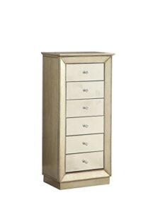 acme furniture talor jewelry armoire, antique gold