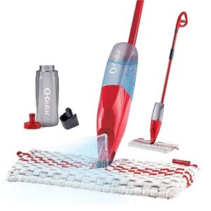 o-cedar promist max microfiber spray mop, red