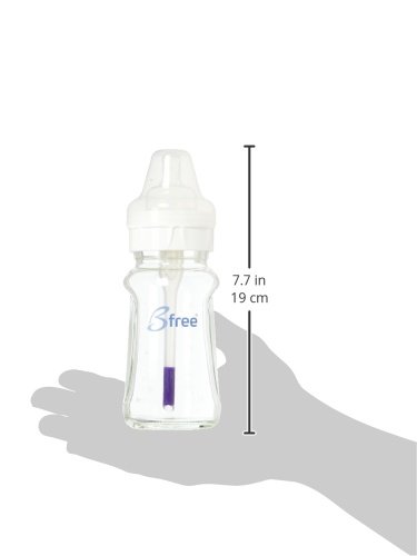 Bfree Borosilicate Super Glass BPA-Free Anti-Colic Baby Bottle (Borosilicate 8.8 fl.oz)