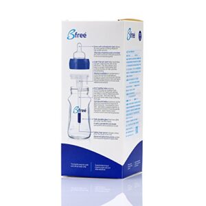 Bfree Borosilicate Super Glass BPA-Free Anti-Colic Baby Bottle (Borosilicate 8.8 fl.oz)