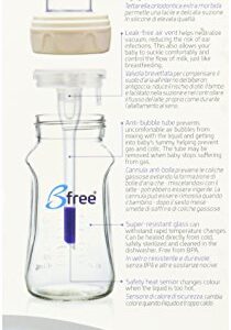 Bfree Borosilicate Super Glass BPA-Free Anti-Colic Baby Bottle (Borosilicate 8.8 fl.oz)