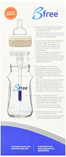 Bfree Borosilicate Super Glass BPA-Free Anti-Colic Baby Bottle (Borosilicate 8.8 fl.oz)