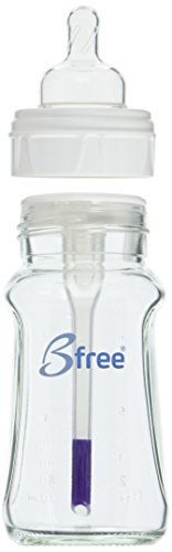 Bfree Borosilicate Super Glass BPA-Free Anti-Colic Baby Bottle (Borosilicate 8.8 fl.oz)