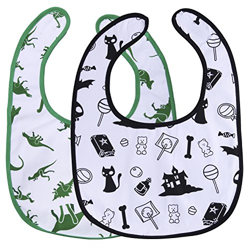 Littleforbig Big Sized Bib 2 Packs - Dinosaurs and Halloween