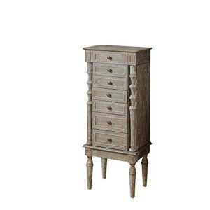 ACME Taline Jewelry Armoire - - Weathered Oak