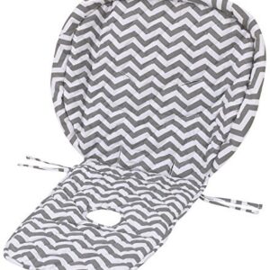 NoJo High Chair Pad High Chair Cover - Chevron Gray