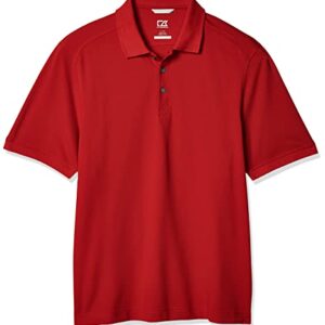 Cutter & Buck mens Big Tall 35+upf, Short Sleeve Advantage Polo Shirt, Red, 2X US