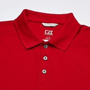 Cutter & Buck mens Big Tall 35+upf, Short Sleeve Advantage Polo Shirt, Red, 2X US