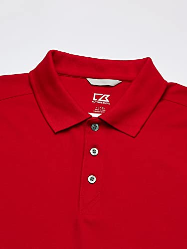 Cutter & Buck mens Big Tall 35+upf, Short Sleeve Advantage Polo Shirt, Red, 2X US