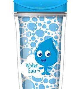 Playtex Sipsters Stage 3 Milk and Water Spill-Proof, Leak-Proof, Break-Proof Insulated Toddler Straw Sippy Cup Set, 9 Ounce - 2 Count