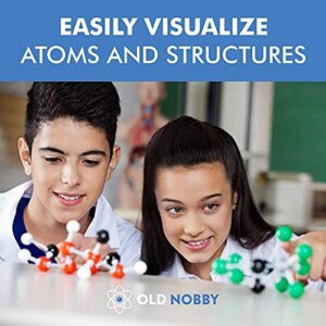 OLD NOBBY Organic Chemistry Model Kit (239 pc) - Molecular Models Kit with Atoms, Bonds, Instructions - STEM Science Kits for Kids Toys Chemistry Set for Students, Ochem Teachers, Young Scientists