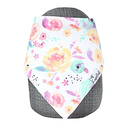 Copper Pearl Baby Bandana Drool Bibs for Drooling and Teething 4 Pack Gift Set “Bloom, Soft Set of Cloth Bandana Bibs for Any Baby Girl or Boy, Cute Registry Ideas for Baby Shower Gifts