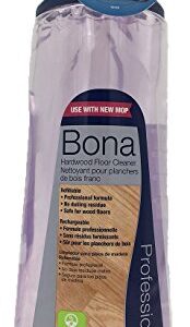 Bona Pro 33 Oz Hardwood Floor Cleaner Refill Cartridge, Premium No-Residue Formula, Ready-to-Use Cartridge For Bona Hardwood Floor Spray Mop, Cleans Dirty, Smudged Wood Floors (Pack of 3)